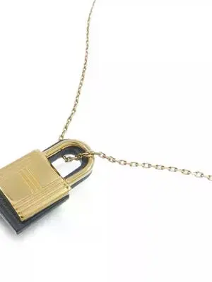 Hermès O'kelly Calfskin Necklace - Gold