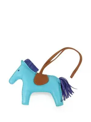 Hermès Mm Rodeo Horse Bag Charm - Blue