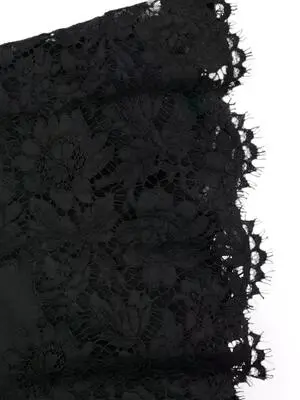 Valentino Garavani Lace-trimmed Flared Dress