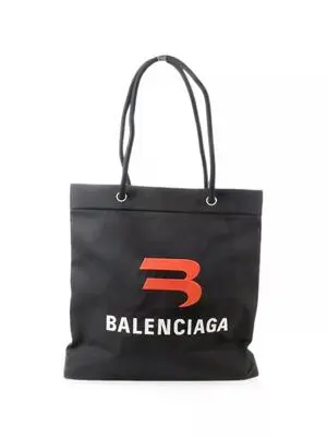 Balenciaga Explorer Logo-print Tote Bag - Black