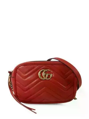 Gucci Gg Marmont Crossbody Bag - Red
