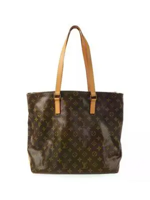 LOUIS VUITTON Monogram Canvas Cabas Mezzo Tote Bag - Brown