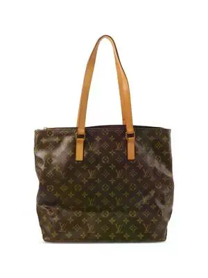 LOUIS VUITTON Monogram Canvas Cabas Mezzo Tote Bag - Brown