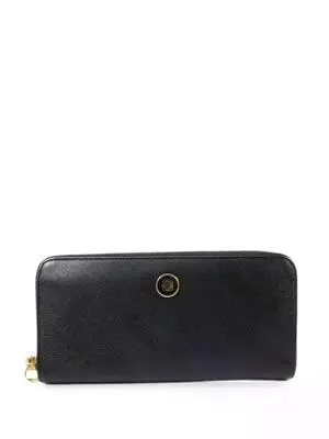 Loewe Logo-plaque Leather Wallet - Black