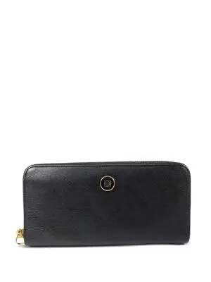 Loewe Logo-plaque Leather Wallet - Black