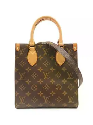 LOUIS VUITTON Sac Plat Bb Monogram Tote Bag - Brown