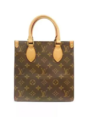 LOUIS VUITTON Sac Plat Bb Monogram Tote Bag - Brown