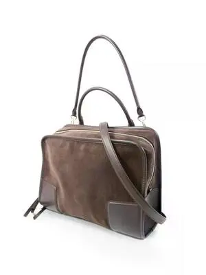 Loewe Amazona Leather Shoulder Bag - Brown