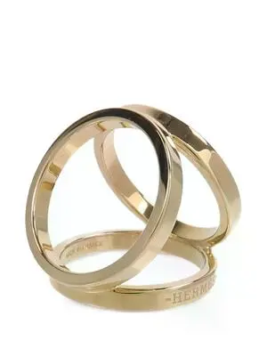 Hermès Trio Interlocking Rings Scarf Ring - Gold
