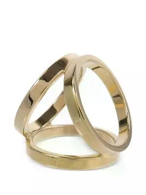 Hermès Trio Interlocking Rings Scarf Ring - Gold