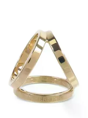 Hermès Trio Interlocking Rings Scarf Ring - Gold