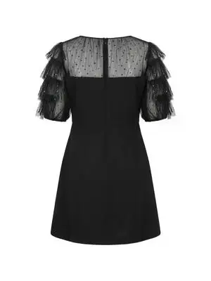 Valentino Garavani Bead-embellished Ruffled Midi Dress - Black