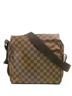 LOUIS VUITTON Damier Ebene Canvas Naviglio Messenger Bag - Brown