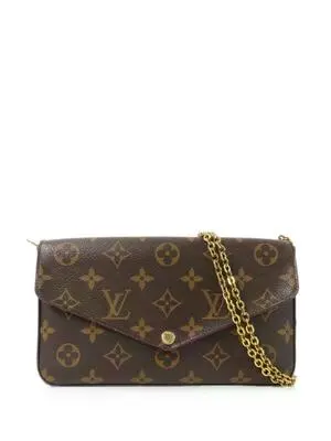 LOUIS VUITTON Felicie Pochette Monogram Shoulder Bag - Brown