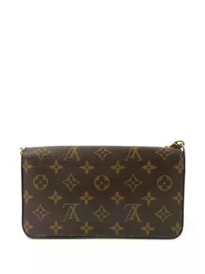 LOUIS VUITTON Monogram Canvas Felicie Pochette Shoulder Bag - Brown