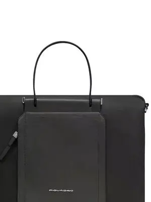PIQUADRO Leather Trim Briefcase