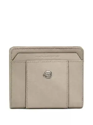 PIQUADRO Logo-plaque Leather Wallet - Grey
