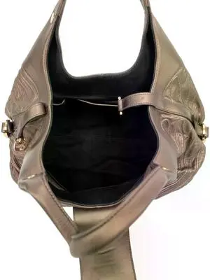 BVLGARI 2010-2026 Metallic Leather Chandra Handbag