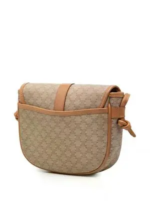 Celine 2007 Macadam Coated Canvas Crossbody Bag