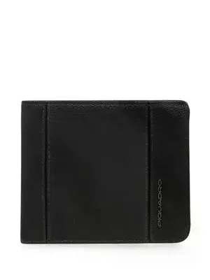 PIQUADRO Logo-plaque Bifold Wallet - Black