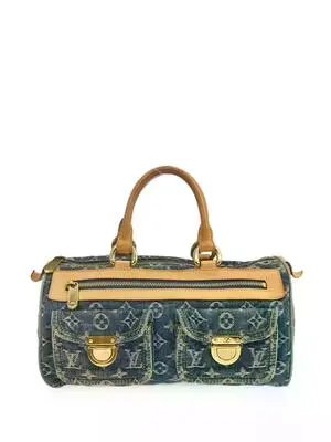 LOUIS VUITTON 2005 Monogram Neo Speedy Handbag - Blue