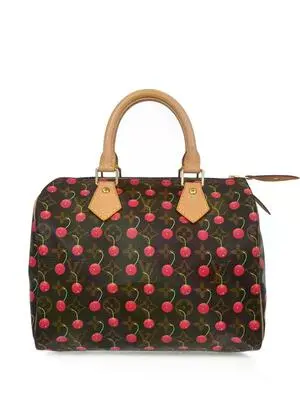 LOUIS VUITTON 25 Cherry Speedy Monogram Tote Bag - Brown