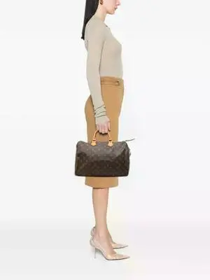 LOUIS VUITTON 1997 Monogram Speedy 35 Boston Bag