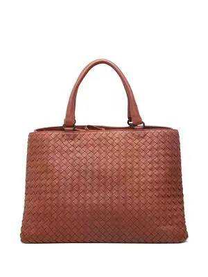 Bottega Veneta 2012-2026 Nappa Intrecciato Milano Tote Bag - Brown