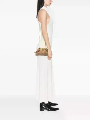 Bottega Veneta Lambskin The Mini Pouch Crossbody Bag - Neutrals
