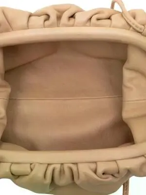 Bottega Veneta Lambskin The Mini Pouch Crossbody Bag - Neutrals