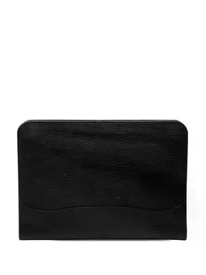 Burberry 2000-2017 Calf Leather Clutch Bag - Black