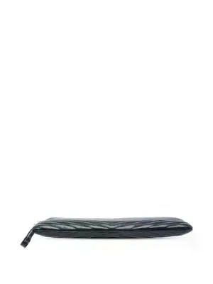 Saint Laurent 2023 Chevron Calfskin Monogram Tablet Pouch Clutch Bag