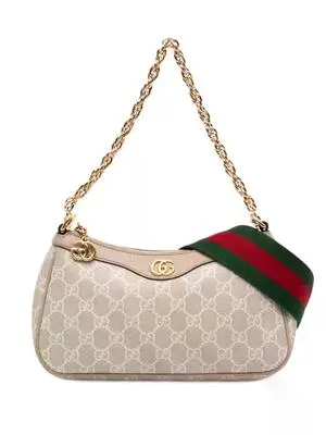 Gucci 2016-2026 Small Gg Supreme Web Ophidia Satchel - Neutrals