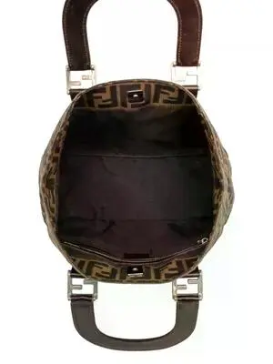 Fendi 2000-2010 Small Zucca Canvas Twins Tote Bag