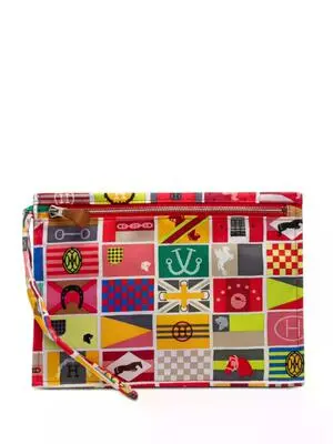 Hermès 2000-2026 En Voyage Silk Pouch - Multicolour