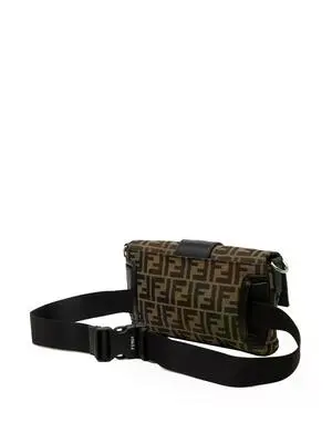 Fendi Zucca Canvas Convertible Baguette Satchel