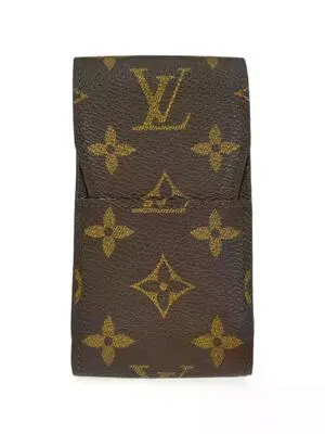 LOUIS VUITTON 1993 Monogram Etui Cigarette Case - Brown