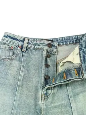 Balenciaga 2000s Faded Straight-leg Jeans