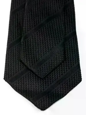 Tagliatore Diagonal-stripe Textured Neck Tie
