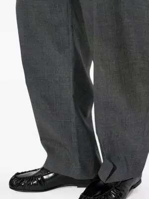 ALOHAS Aven Ruched Leather Loafers