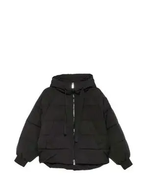 Pinko Quilted Hooded Puffer Jacket - Black
