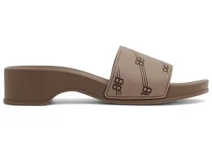 Balenciaga Pool Clog Slide Bb Monogram - Beige