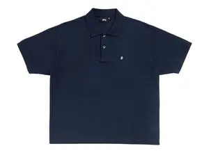 StÜssy Classic Pique Polo Shirt Navy - Multicolor