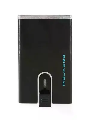 PIQUADRO Logo-print Card Holder - Black