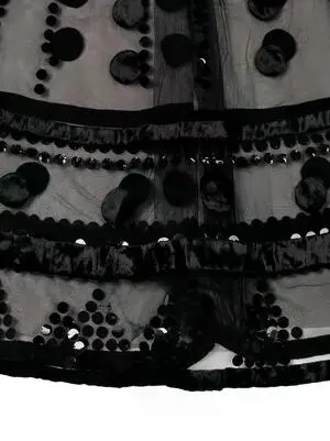 Valentino Garavani Embellished Ruffled A-line Skirt