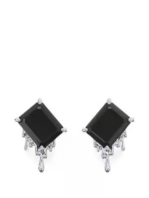 SAPFIRA Onyx-embellished Sterling Earrings