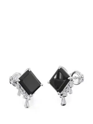 SAPFIRA Onyx-embellished Sterling Earrings
