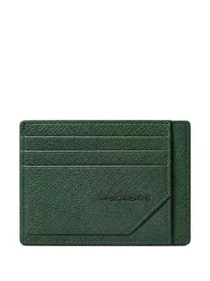 PIQUADRO Logo-plaque Pebbled Card Holder