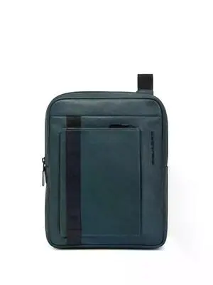 PIQUADRO Logo-embossed Messenger Bag - Blue