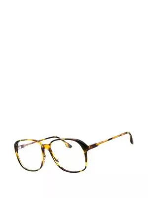 Victoria Beckham Tortoiseshell-effect Square-frame Eyeglasses